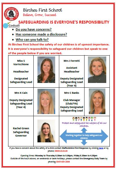Safeguarding | Birches First School